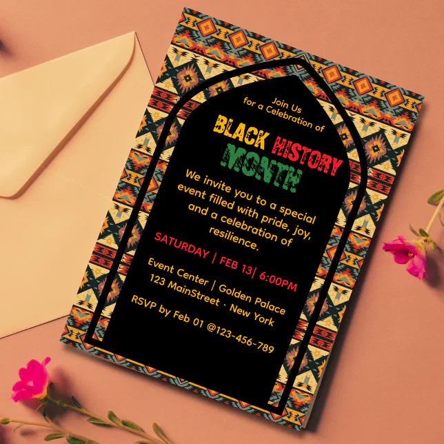 Black History Month Celebration Invitation | Zazzle