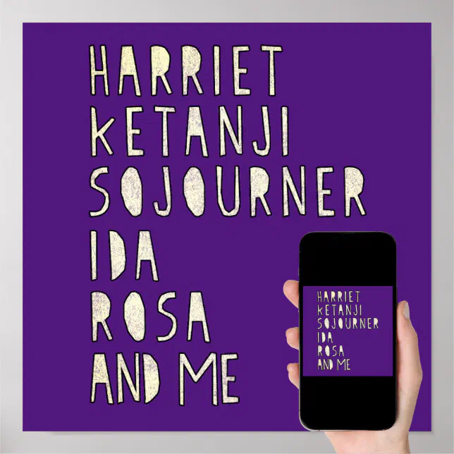 Black History Month, Famous Black Women Leaders Poster | Zazzle