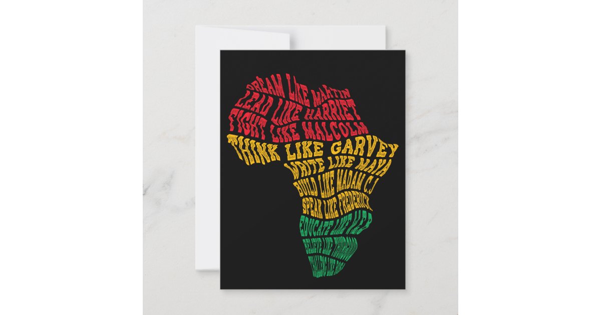 Black History Month Leaders Black History Month Holiday Card | Zazzle