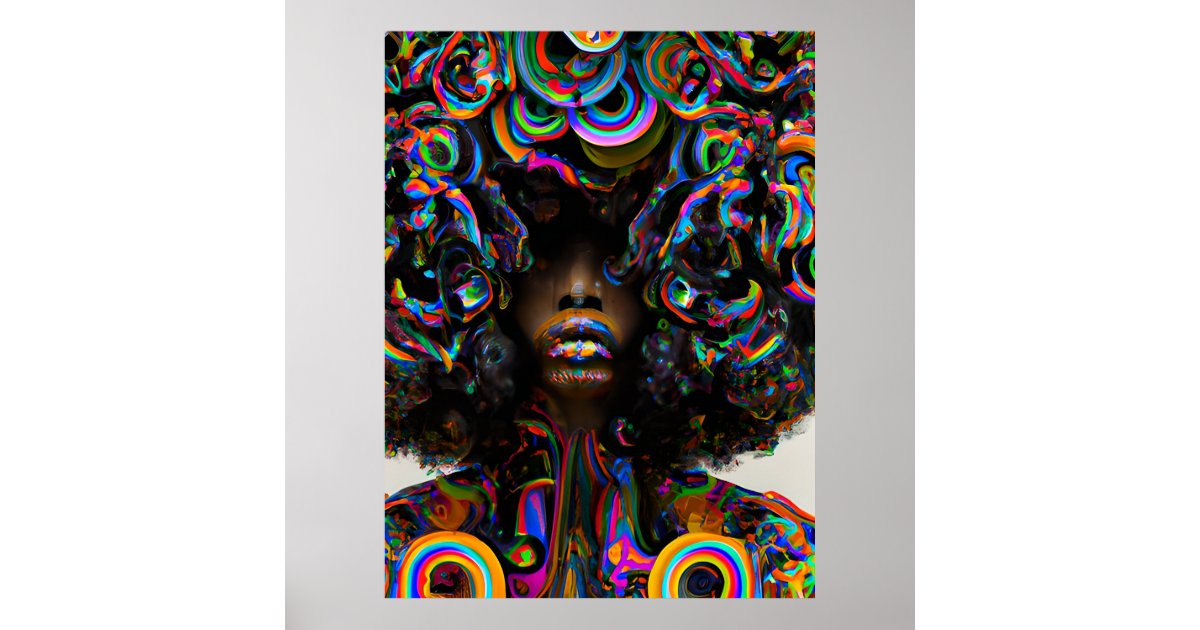 Black History Month Melanin Girl Magic Queen Sista Poster | Zazzle