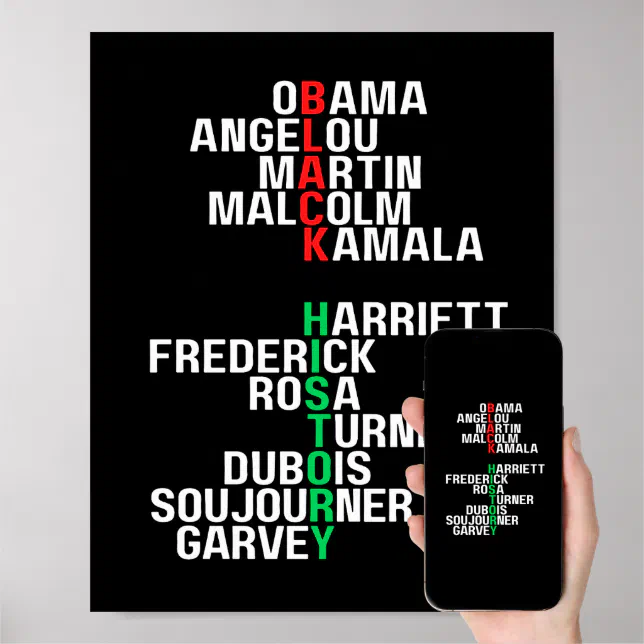 Black History Month Melanin King Queen Sista Bruh Poster | Zazzle