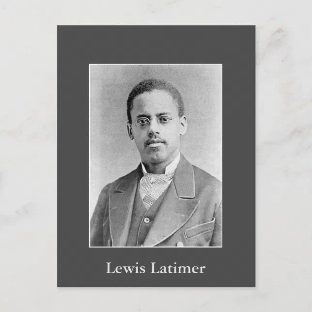 Black History Photograph of Inventor Lewis Latimer Postcard | Zazzle