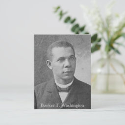 Black History Picture of Booker T. Washington Postcard | Zazzle