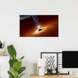Black Hole Astronomy Space Art Poster | Zazzle