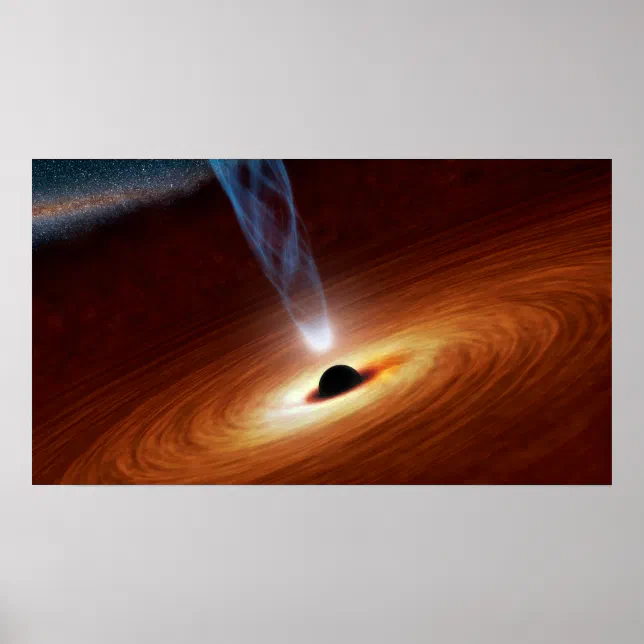 Black Hole Astronomy Space Art Poster | Zazzle