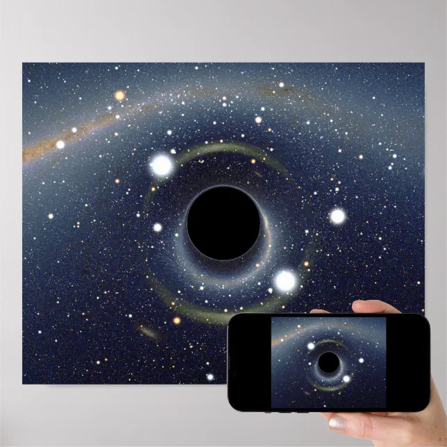 Black Hole Einstein Ring NASA Poster | Zazzle