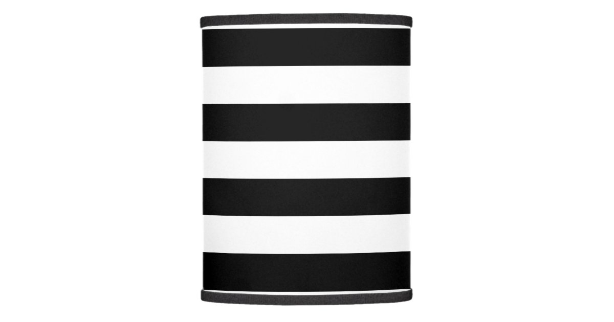 Black Horizontal Stripes Lamp Shade | Zazzle