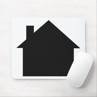 black house icon mouse pad | Zazzle