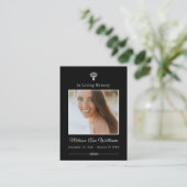 Black In Loving Memory Tree Funeral Memorial Card | Zazzle