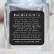 Black ingredient list product label | Zazzle