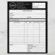 Black Invoice Business Sales Logo Form Receipt Letterhead | Zazzle