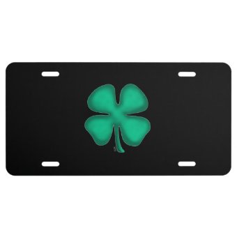 Black Irish aluminum car license plate | Zazzle