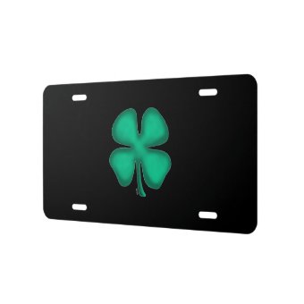 Black Irish aluminum car license plate | Zazzle