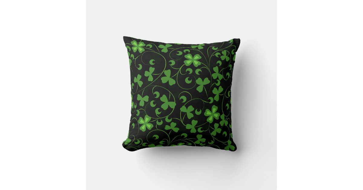 Black Irish Throw Pillow | Zazzle