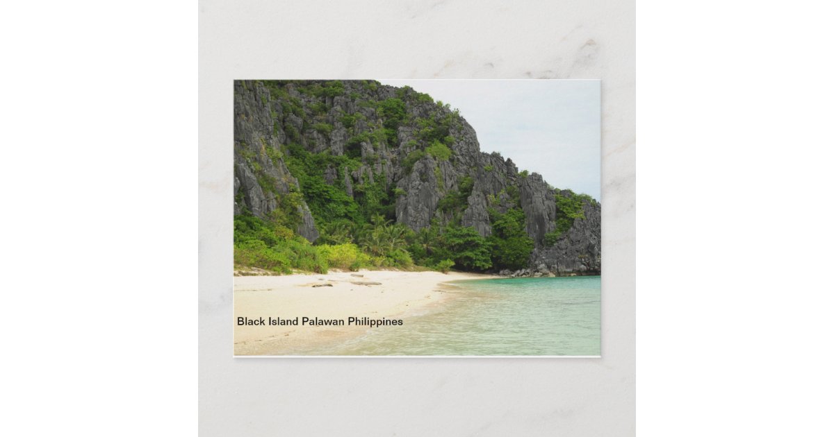 Black Island Palawan Philippines Postcard | Zazzle