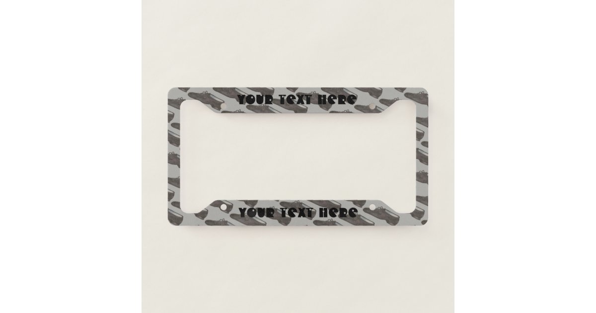 Black Jazz Dance Shoe Dancing Teacher Studio License Plate Frame | Zazzle