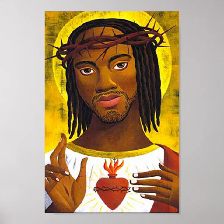 Black Jesus Portrait Poster | Zazzle
