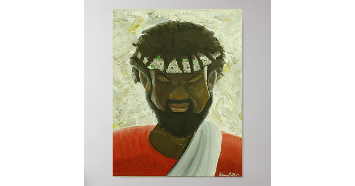 Black Jesus Returns Poster | Zazzle