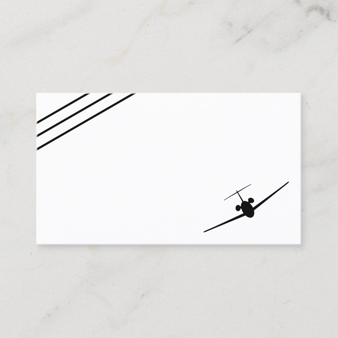 Black Jet Aviation Business Card | Zazzle