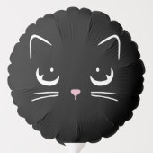 Black Kitty Cat Face Balloon | Zazzle