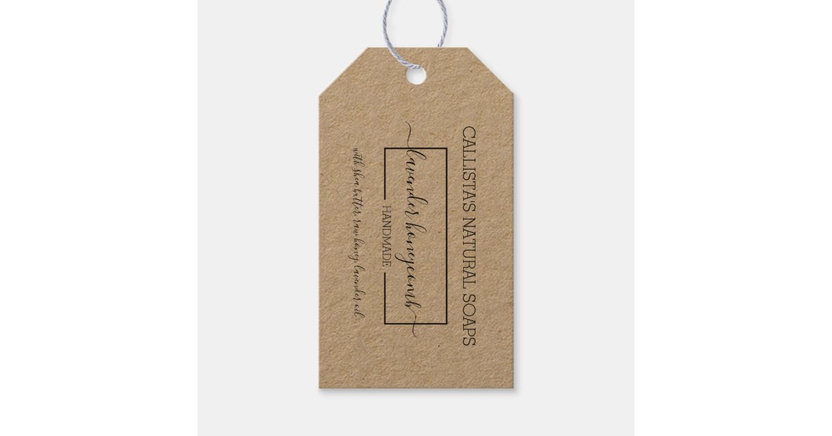 Black Kraft Paper Soap Packaging Product Label | Zazzle