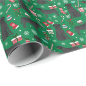 Black Lab Christmas dog Wrapping Paper | Zazzle