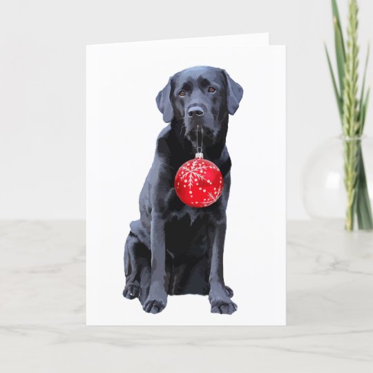 Black Lab Christmas - Labrador Holiday - Black Dog | Zazzle.com
