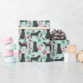 Black Lab Christmas wrapping paper | Zazzle