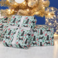 Black Lab Christmas wrapping paper | Zazzle