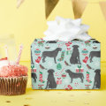 Black Lab Christmas wrapping paper | Zazzle