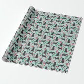 Black Lab Christmas wrapping paper | Zazzle