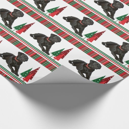 Black Lab Christmas Wrapping Paper | Zazzle