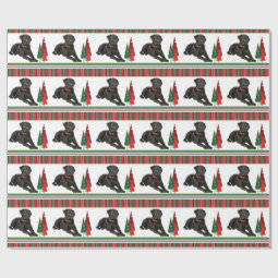 Black Lab Christmas Wrapping Paper | Zazzle