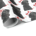 Black Lab Christmas Wrapping Paper | Zazzle