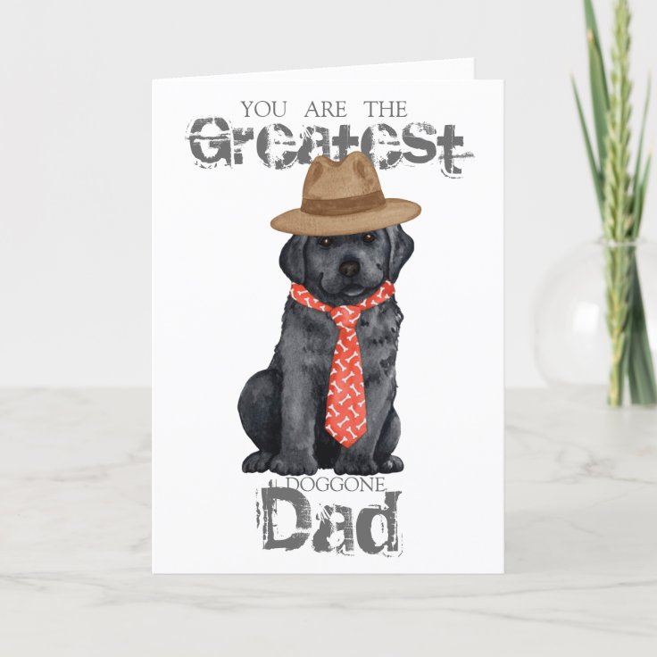 Black Lab Dad Card | Zazzle