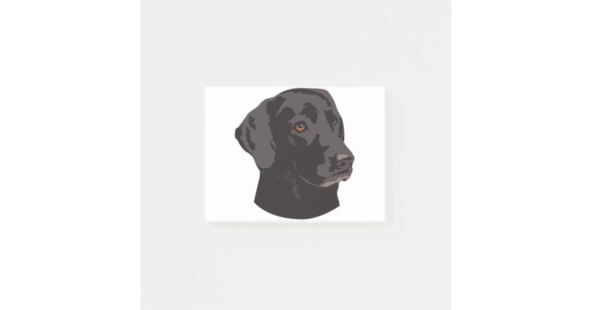 Black Lab dog Post-it Notes | Zazzle