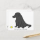 Black Lab Funny Pet Cartoon On A Cute Black Lab Postcard | Zazzle
