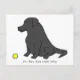 Black Lab Funny Pet Cartoon On A Cute Black Lab Postcard | Zazzle