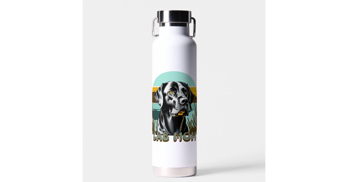 Black Lab | Lab Mom Dog Personalized Water Bottle | Zazzle