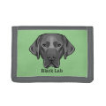 Black Lab Labrador Retriever Dog Wallet | Zazzle