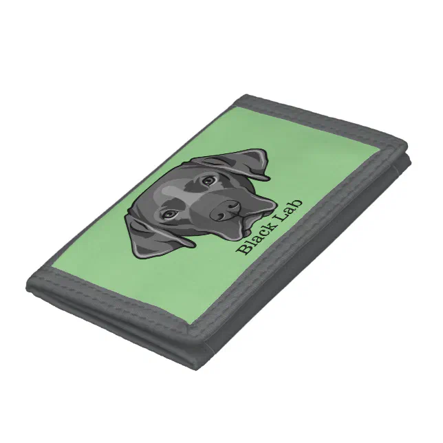 Black Lab Labrador Retriever Dog Wallet | Zazzle