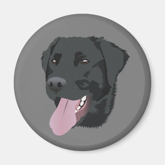 Black Lab Magnet | Zazzle