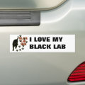 Black Lab Mom Bumper Sticker | Zazzle