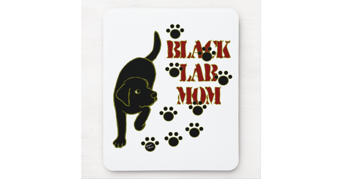Black Lab Mom Mouse Pad | Zazzle