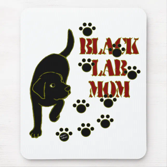 Black Lab Mom Mouse Pad | Zazzle