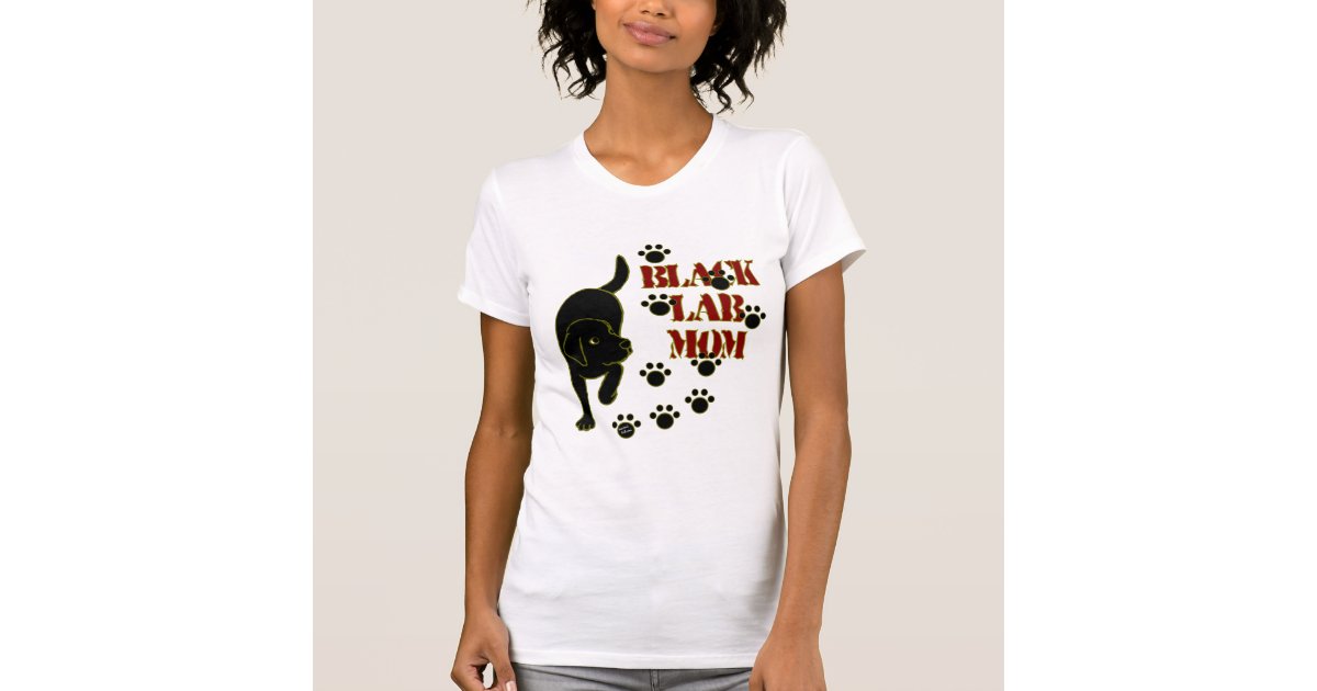 Black Lab Mom T-Shirt | Zazzle