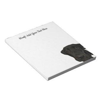 Black Lab Notepad | Zazzle