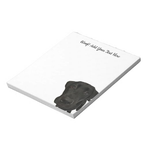 Black Lab Notepad | Zazzle