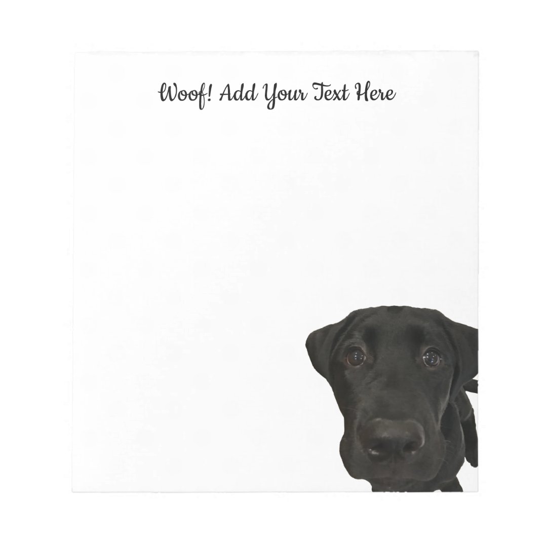 Black Lab Notepad | Zazzle