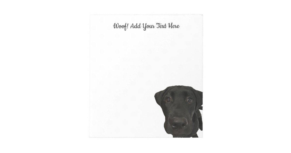 Black Lab Notepad | Zazzle